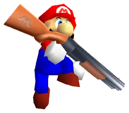Shotgun Mario 64 | Super Mario 64 Hacks Wiki | Fandom