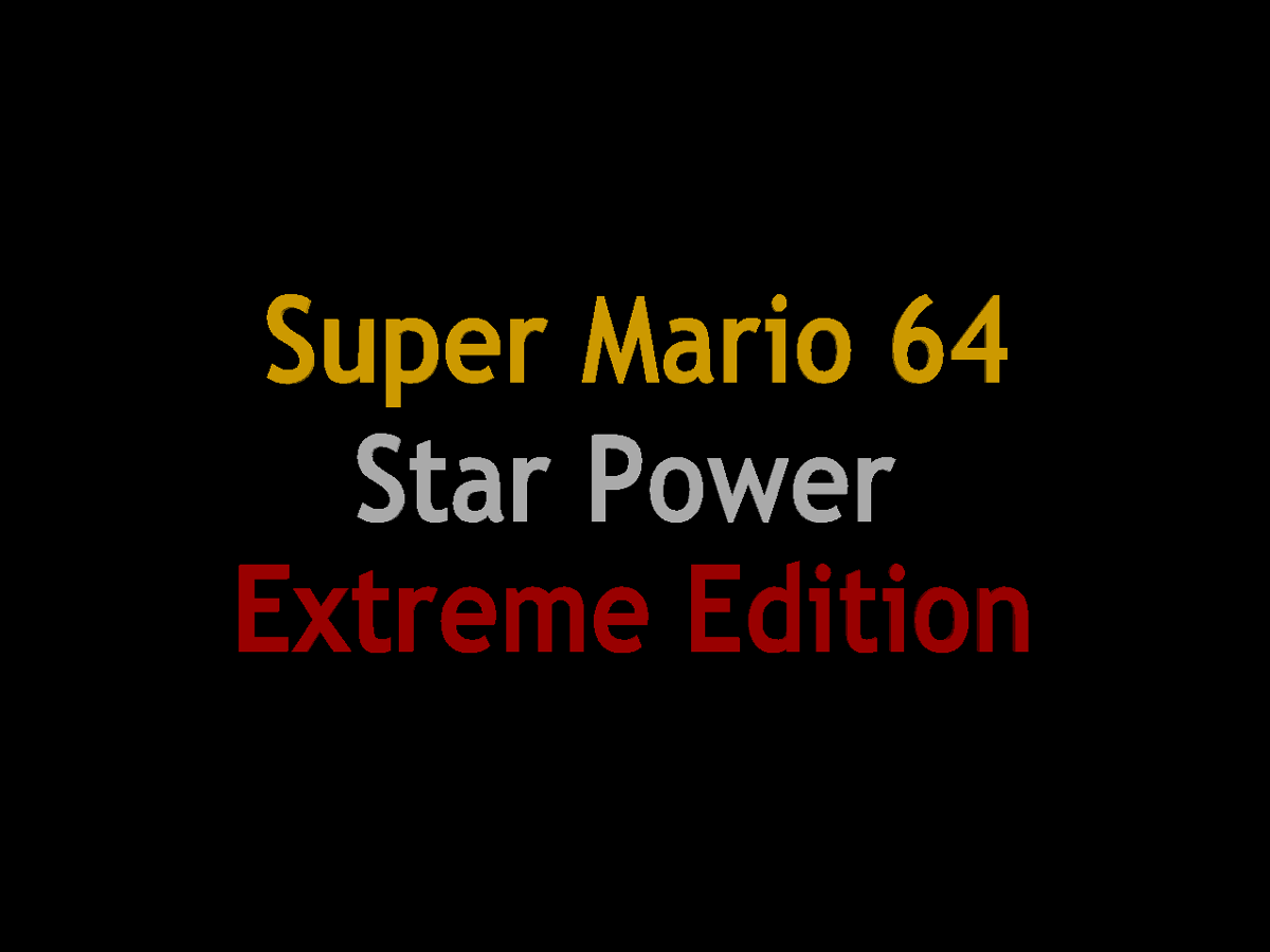 Super Mario 64 Star Power Extreme Edition | Super Mario 64 Hacks Wiki ...