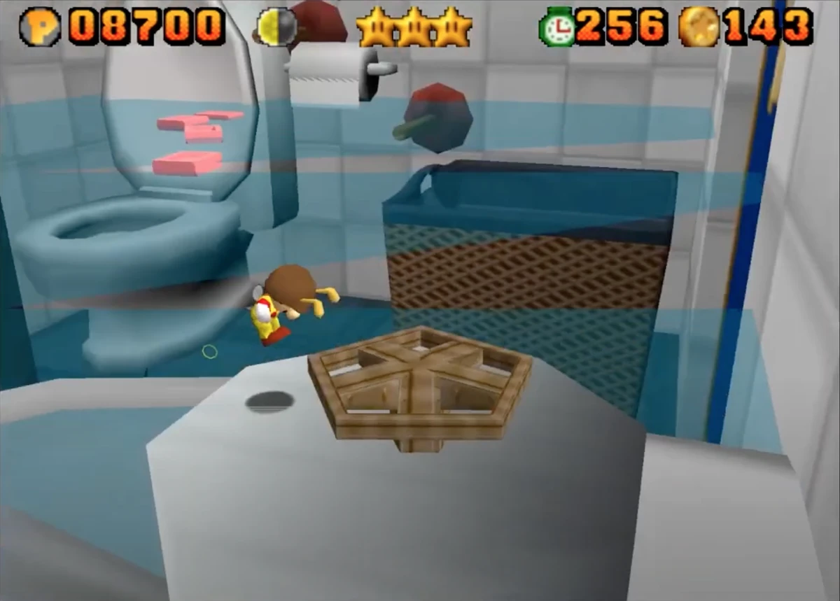 3-3 Bathroom | Super Mario 64 Hacks Wiki | Fandom