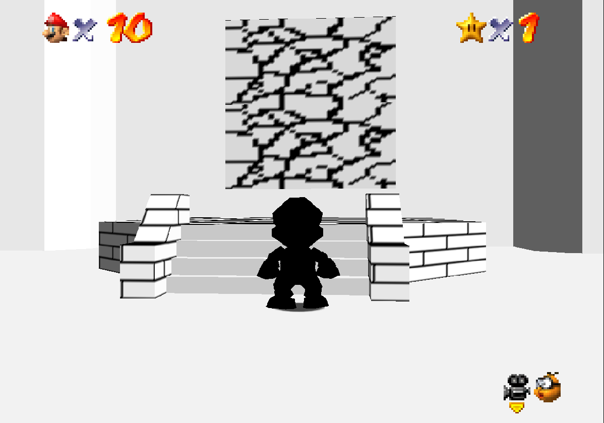 Monochrome Mario 64 | Super Mario 64 Hacks Wiki | Fandom