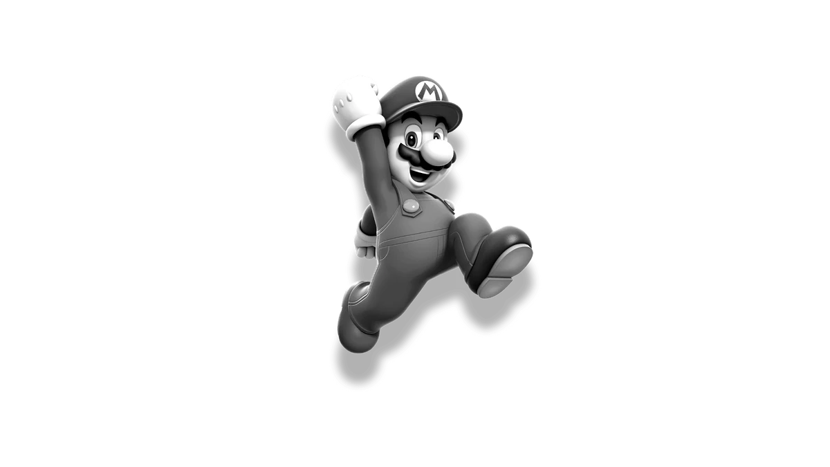 Black and white mario | Super Mario Fanon | Fandom