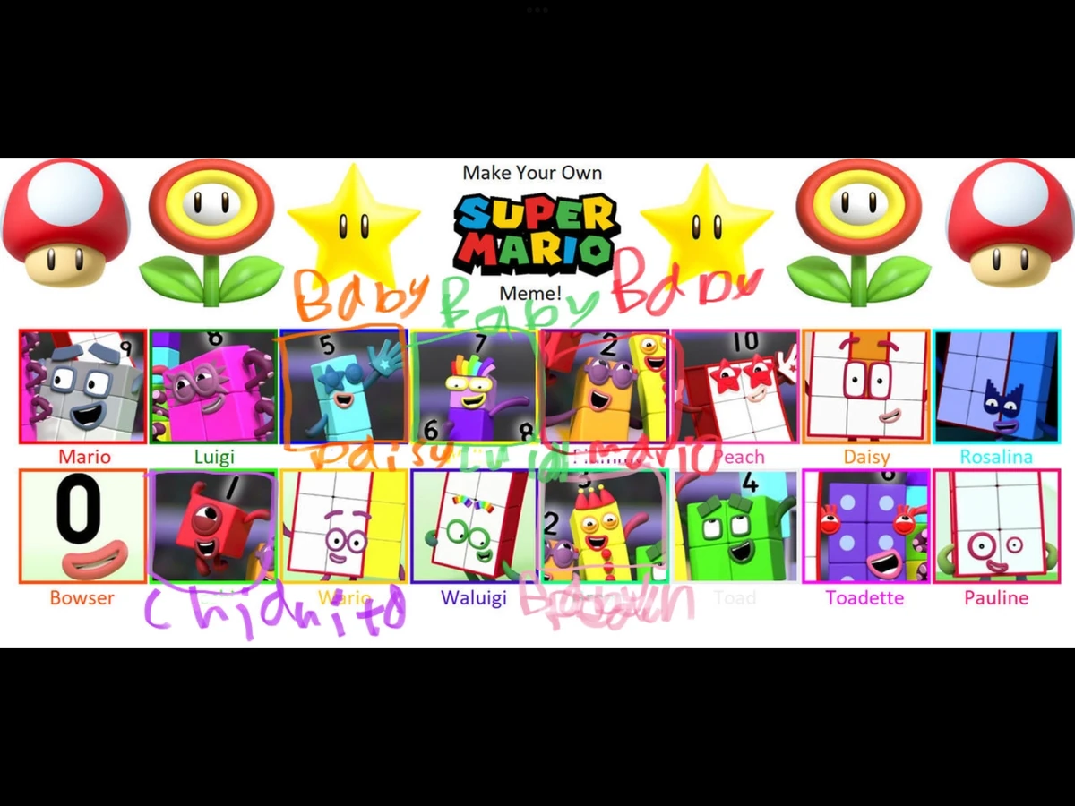 Numberblocks/Mario | Super Mario Fanon | Fandom