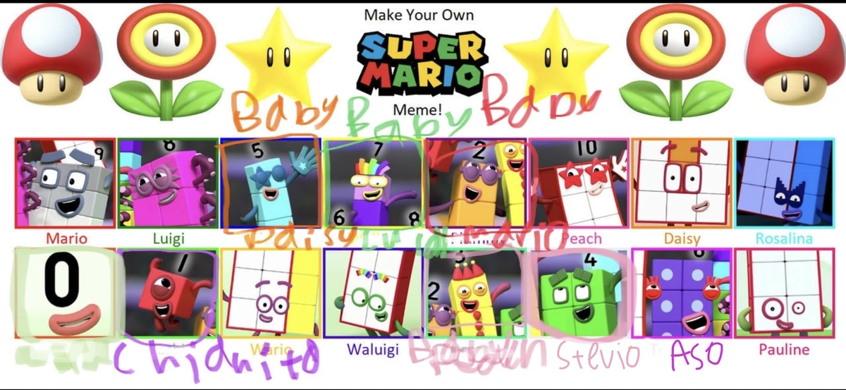 Numberblocks/Mario | Super Mario Fanon | Fandom