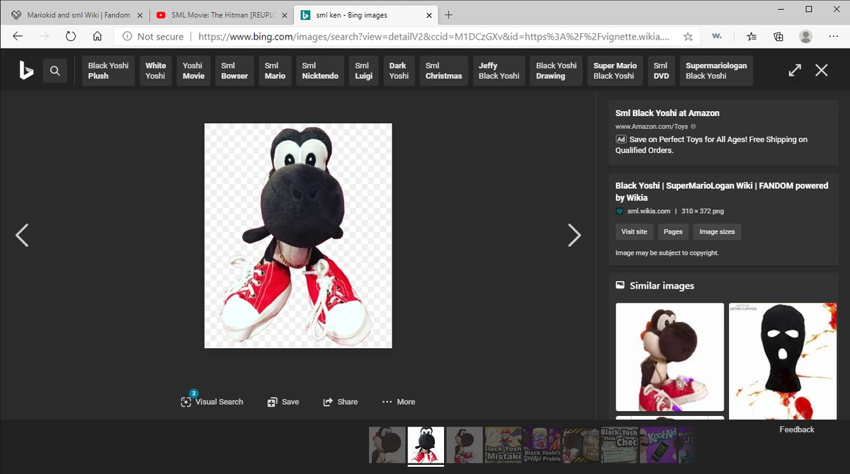 Sml black yoshi | Mariokid and sml Wiki | Fandom