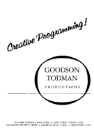 Goodson-Todman Productions | Mark Goodson Wiki | Fandom