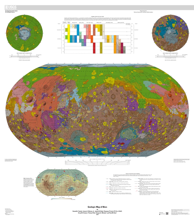 Geological map of Mars | Mars Wiki | Fandom