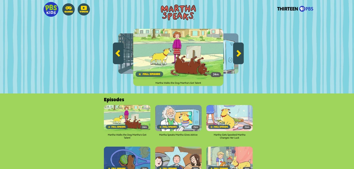 Martha Speaks Website (PBS Kids) | MarthaSpeaks Wiki | Fandom