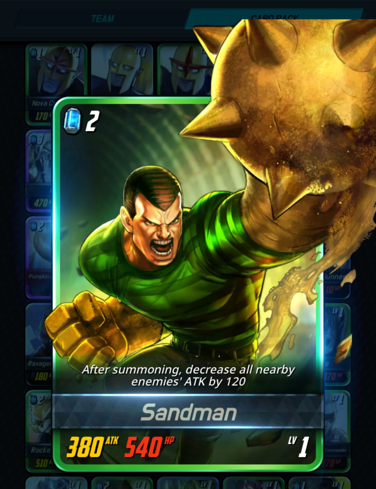 Sandman | Marvel Battle Lines Wiki | Fandom