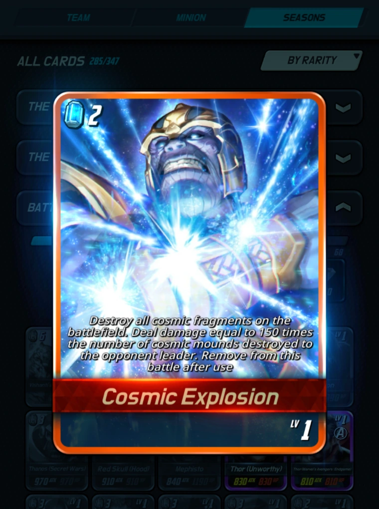 Cosmic Explosion | Marvel Battle Lines Wiki | Fandom