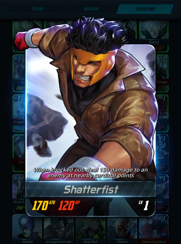 Shatterfist | Marvel Battle Lines Wiki | Fandom