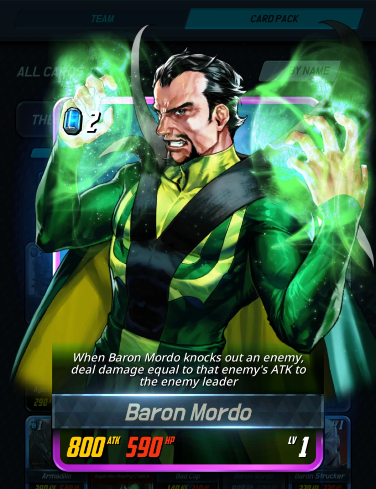 Baron Mordo | Marvel Battle Lines Wiki | Fandom