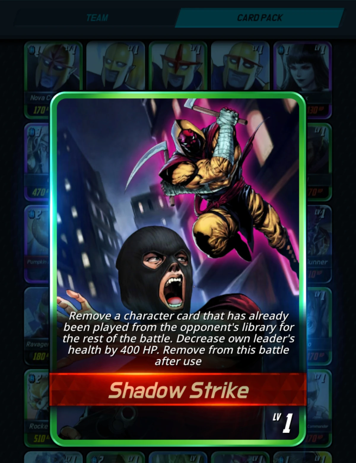 Shadow Strike | Marvel Battle Lines Wiki | Fandom