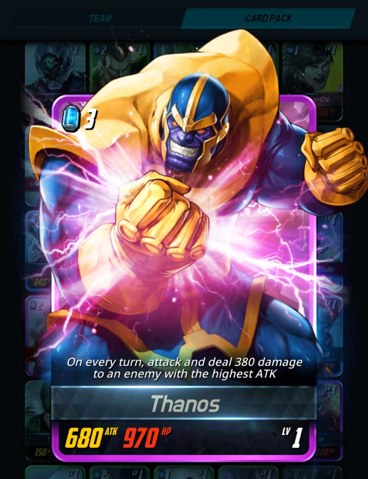 Thanos | Marvel Battle Lines Wiki | Fandom