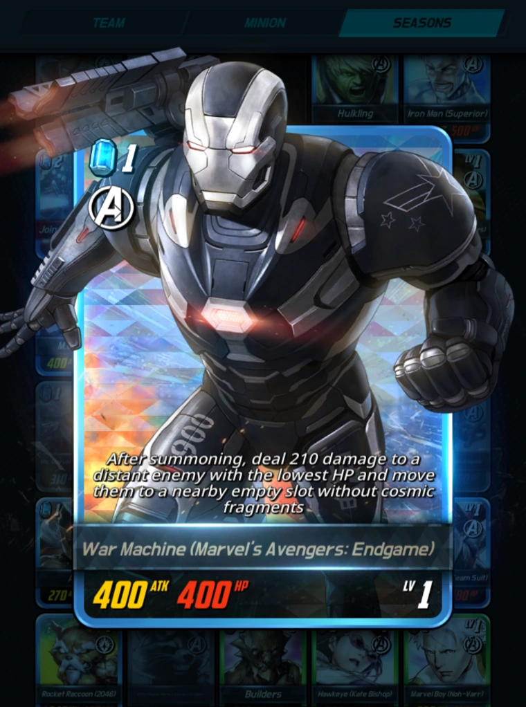 War Machine (Marvel's Avengers: Endgame) | Marvel Battle Lines Wiki ...
