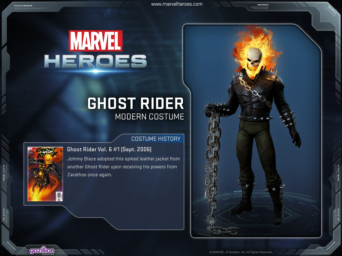 Ghost Rider / Trajes | Wiki Marvel Heroes Español | Fandom