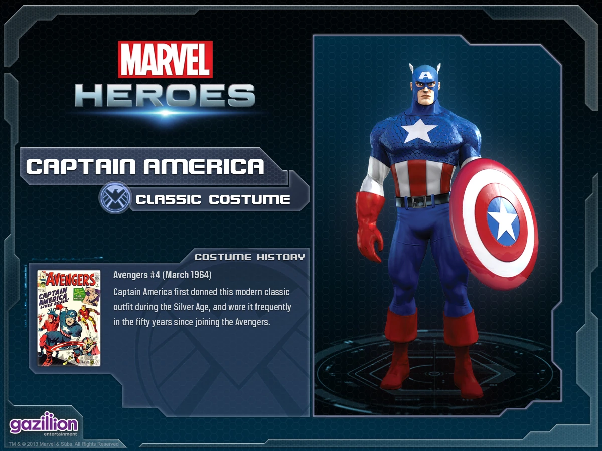 Capitán América / Trajes | Wiki Marvel Heroes Español | Fandom