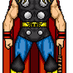 Minecraft Pixel Art Thor