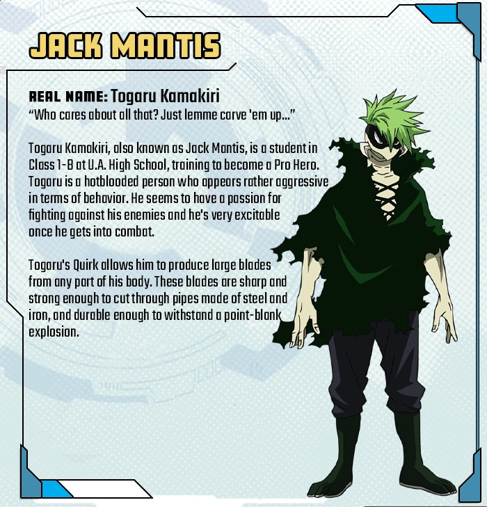 Jack Mantis | CMON United Wiki | Fandom
