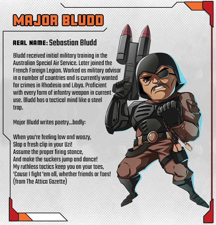 Major Bludd | CMON United Wiki | Fandom