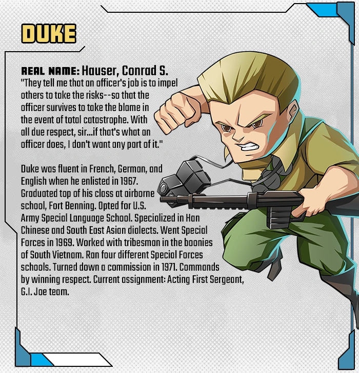 Duke | CMON United Wiki | Fandom