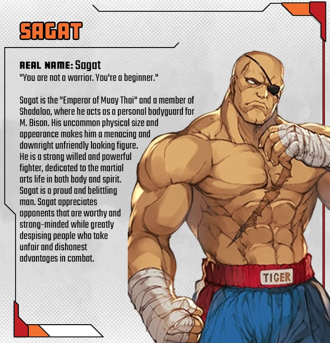 Sagat | CMON United Wiki | Fandom