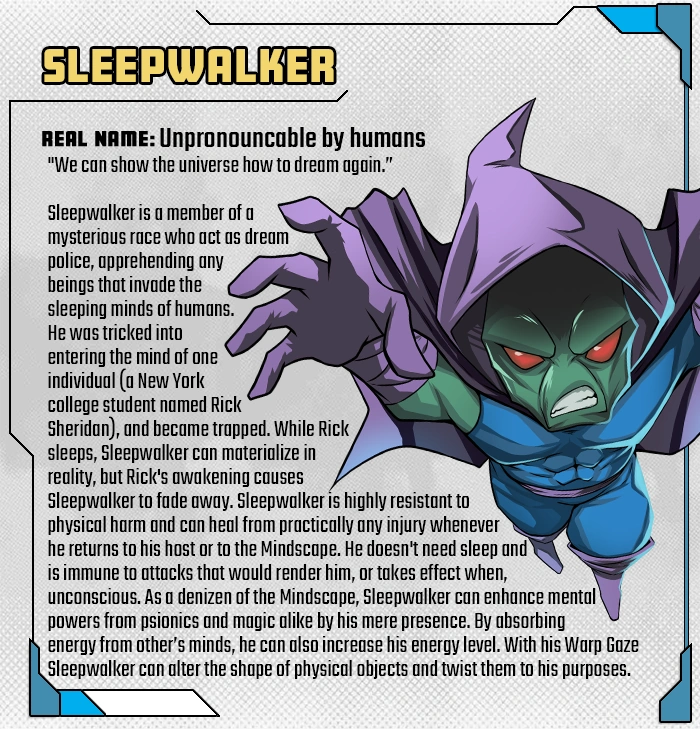 Sleepwalker | CMON United Wiki | Fandom