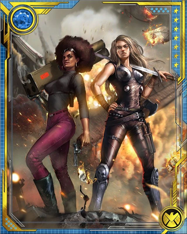 [Twin Defenders] Misty Knight & Valkyrie | Marvel: War of Heroes Wiki ...