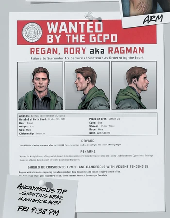 Rory Regan (Criminal Sanity) | DC Database | Fandom