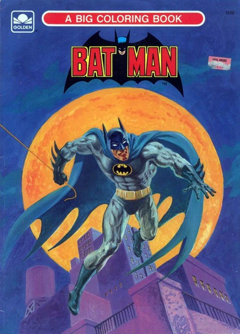 batman comic coloring book