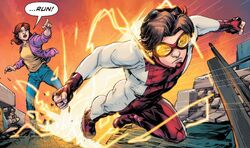 Bart Allen runs The Flash Vol 1 761