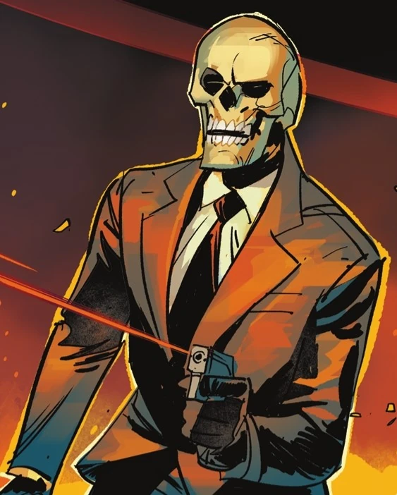 DC has a Nick Fury type who is a chain-smoking skeleton in a dapper ...