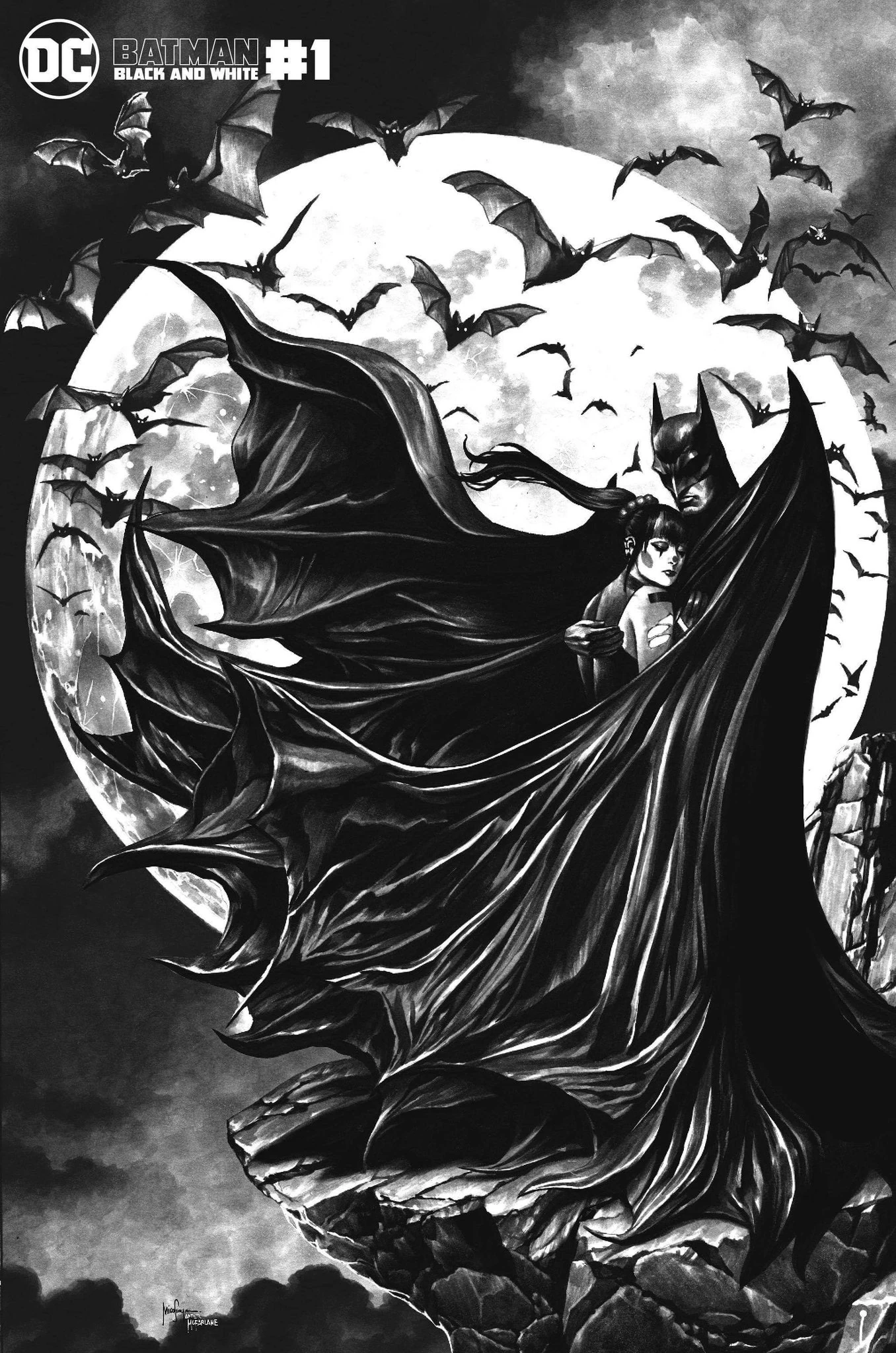 Batman Black And White Wallpaper