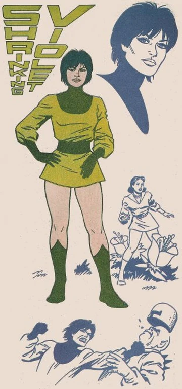 Shrinking Violet Superhero