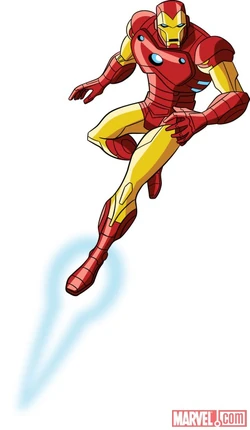 Chibi Iron Man Flying
