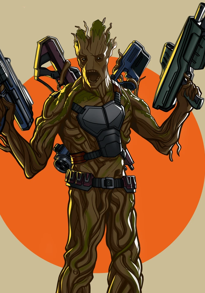 Groot Original Nova Corpsman Nebula Marvel Cinematic Universe
