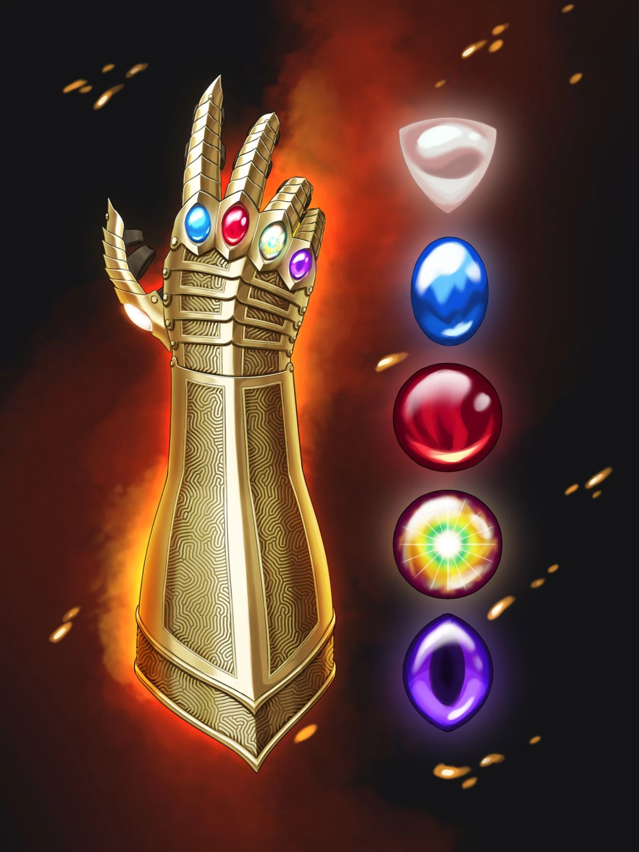 Marvel Infinity Gauntlet Gems