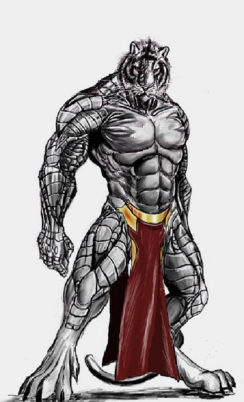 Humanoid White Tiger