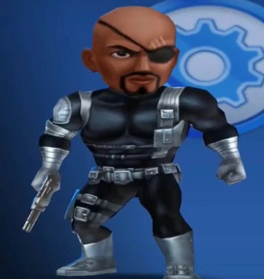 how to draw chibi nick fury
