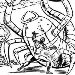 marvel scorpion coloring pages