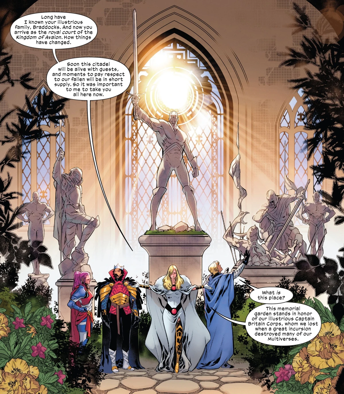 Captain Britain Corps Memorial Garden | Marvel Database | Fandom