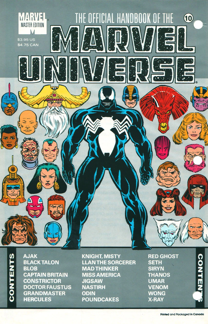 Official Handbook of the Marvel Universe Master Edition Vol 1 10 ...