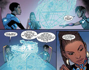 Janelle Chord (Earth-616), Shuri (Earth-616), and Riri Williams (Earth-616) from Ironheart Vol 1 10 001