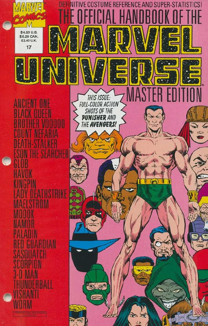 Official Handbook of the Marvel Universe Master Edition Vol 1 17 ...