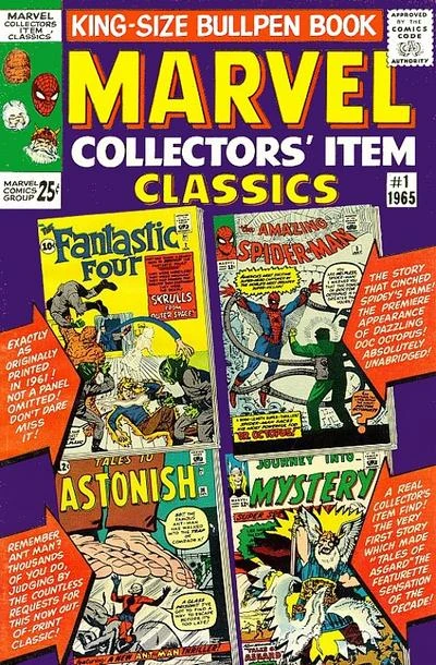 Marvel Collectors' Item Classics Vol 1 1 | Marvel Database | Fandom