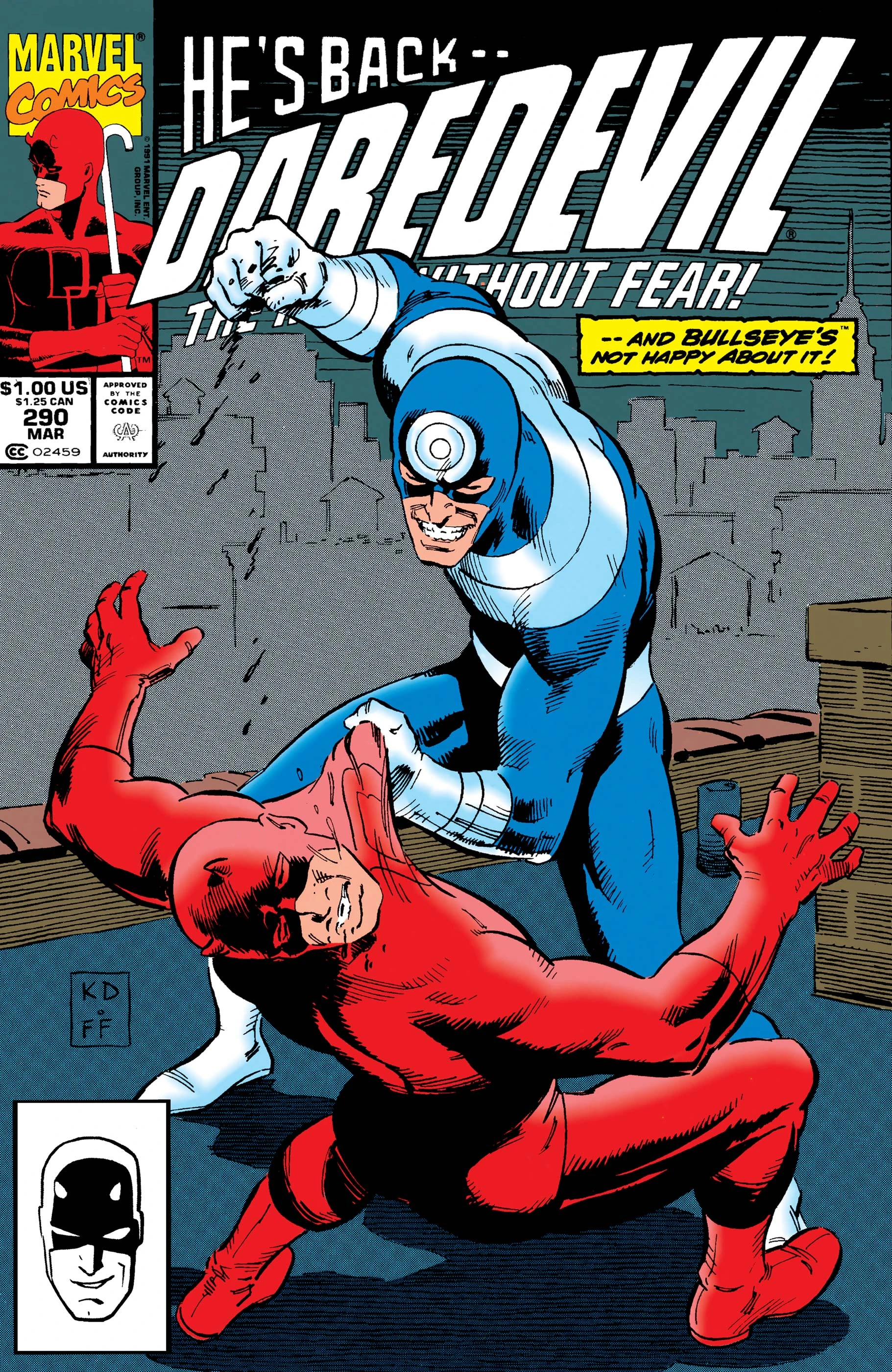 Daredevil Vol 1 290 | Marvel Database | Fandom