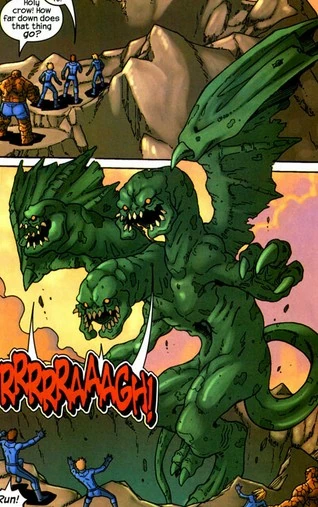 Tricephalous (Earth-50302) | Marvel Database | Fandom