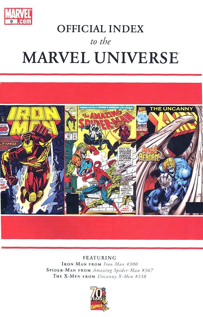 Official Index to the Marvel Universe Vol 1 9 | Marvel Database | Fandom