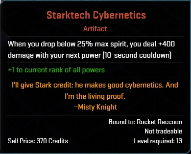 Starktech Cybernetics | Marvel Heroes Wiki | Fandom