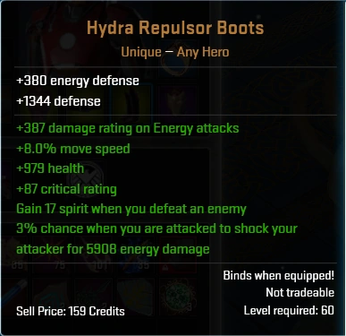 Hydra Repulsors Boots | Marvel Heroes Wiki | Fandom