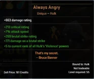 Always Angry | Marvel Heroes Wiki | Fandom